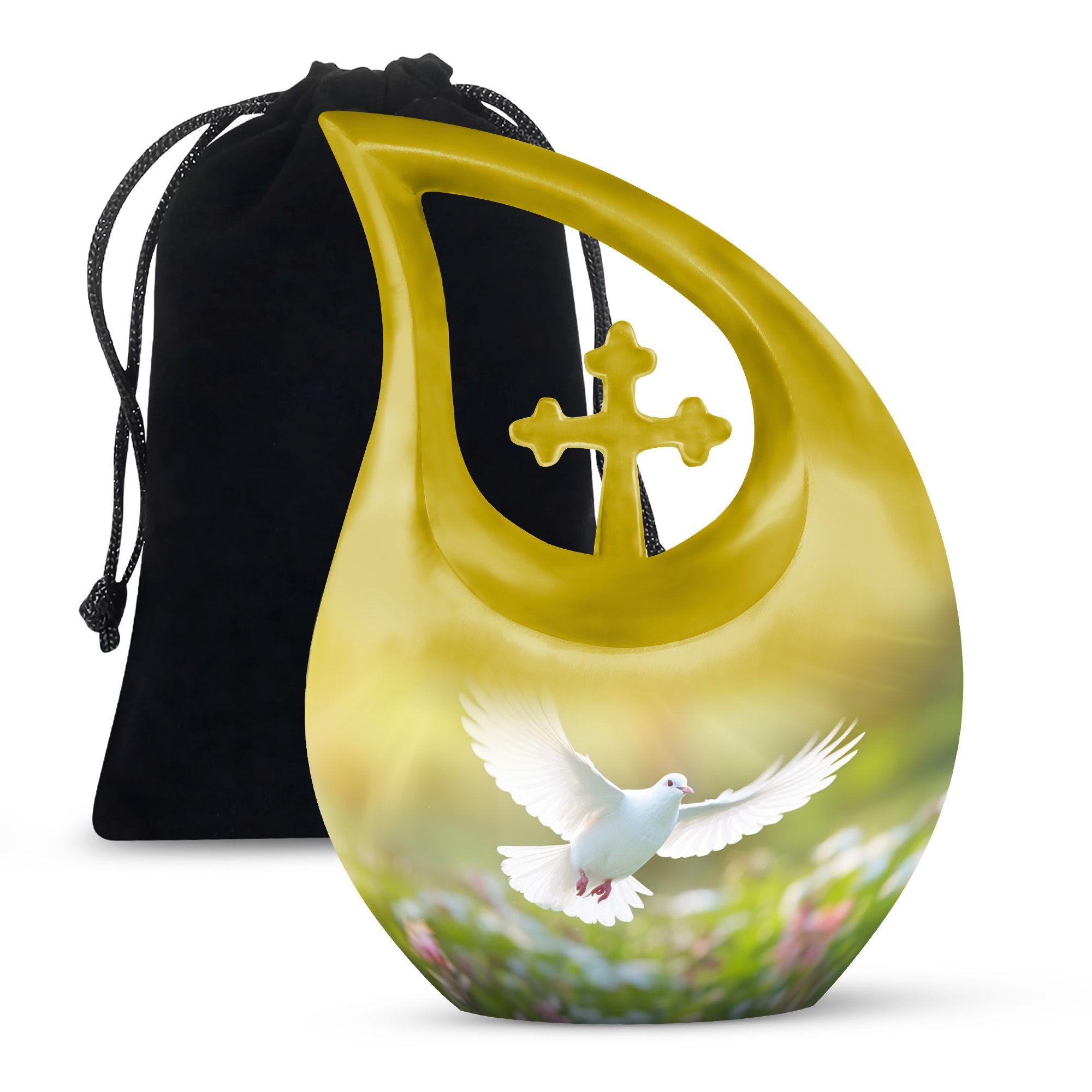 Eternal Peace Dove Ash Urn - Large Urn for Human Ashes - Large Burial ...