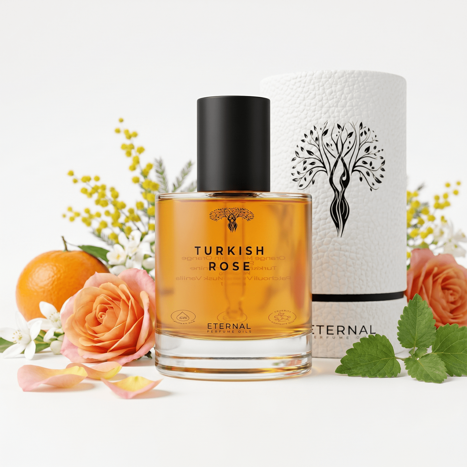 Eternal Perfume Oils Turkish Rose Perfume Oil for Women & Men, 1 fl oz ...