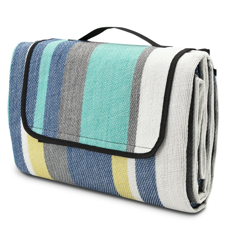 Eternal Picnic Collection Waterproof Blanket Mat with Padding and Water Resistant Backing Extra Large