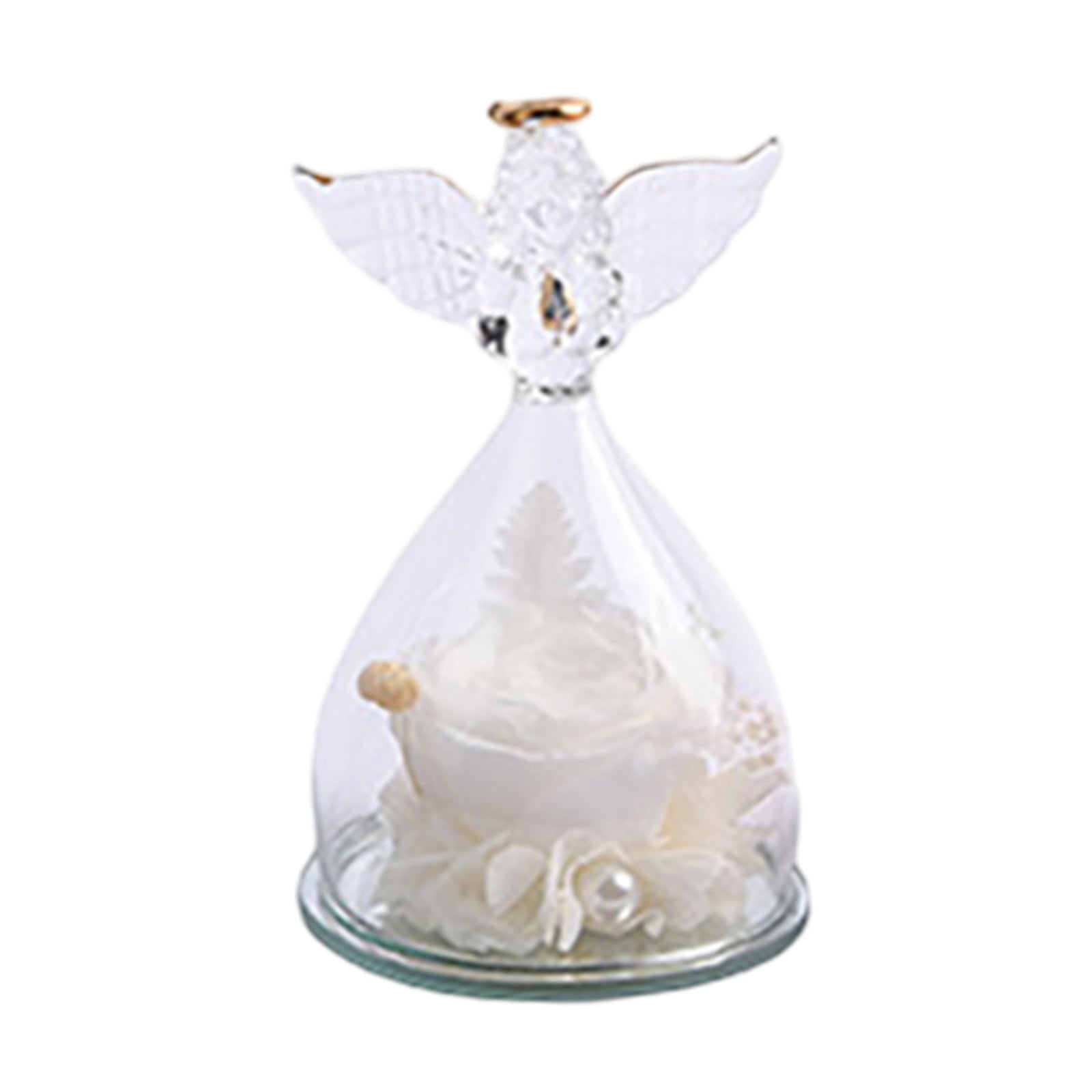 Eternal Rose Angel in Glass Dome Valentine'S Day Preserved Rose Bouquet ...