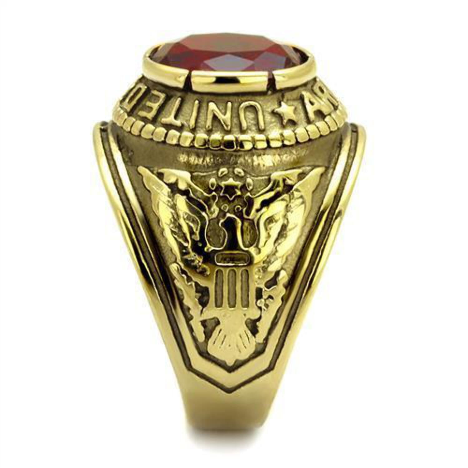 Eternal Sparkles Men's USA United States Army Military Ring Patriotic ...