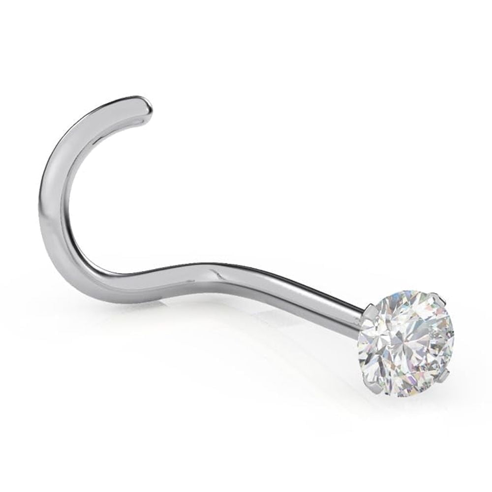 EternalDia Real Diamond Nose Stud With Twist Back 14K Gold Nose Stud in ...