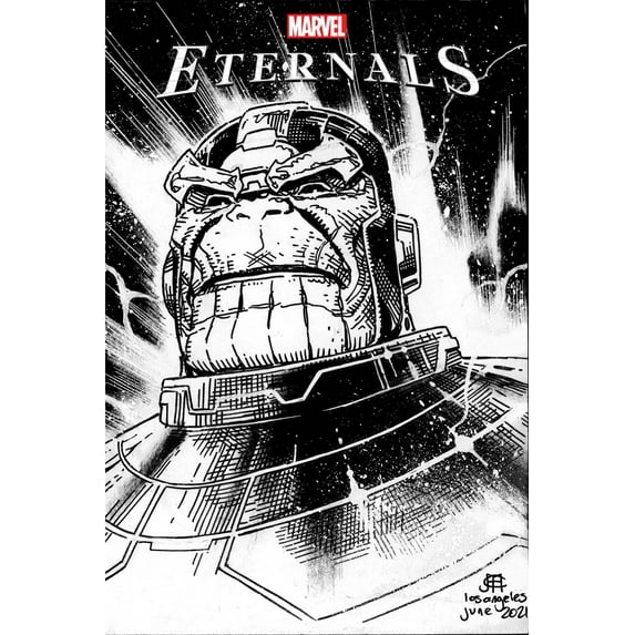 Eternals #9 Cheung Headshot Sketch Var (Cheung Headshot Sketch Var ...