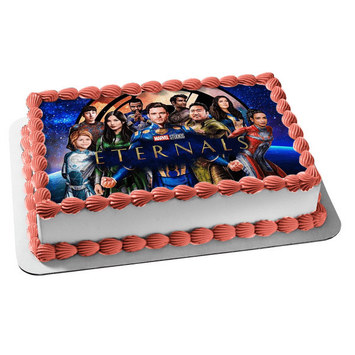 Eternals Black Knight Sersi Ajak Thena Ikaris Edible Cake Topper Image ...