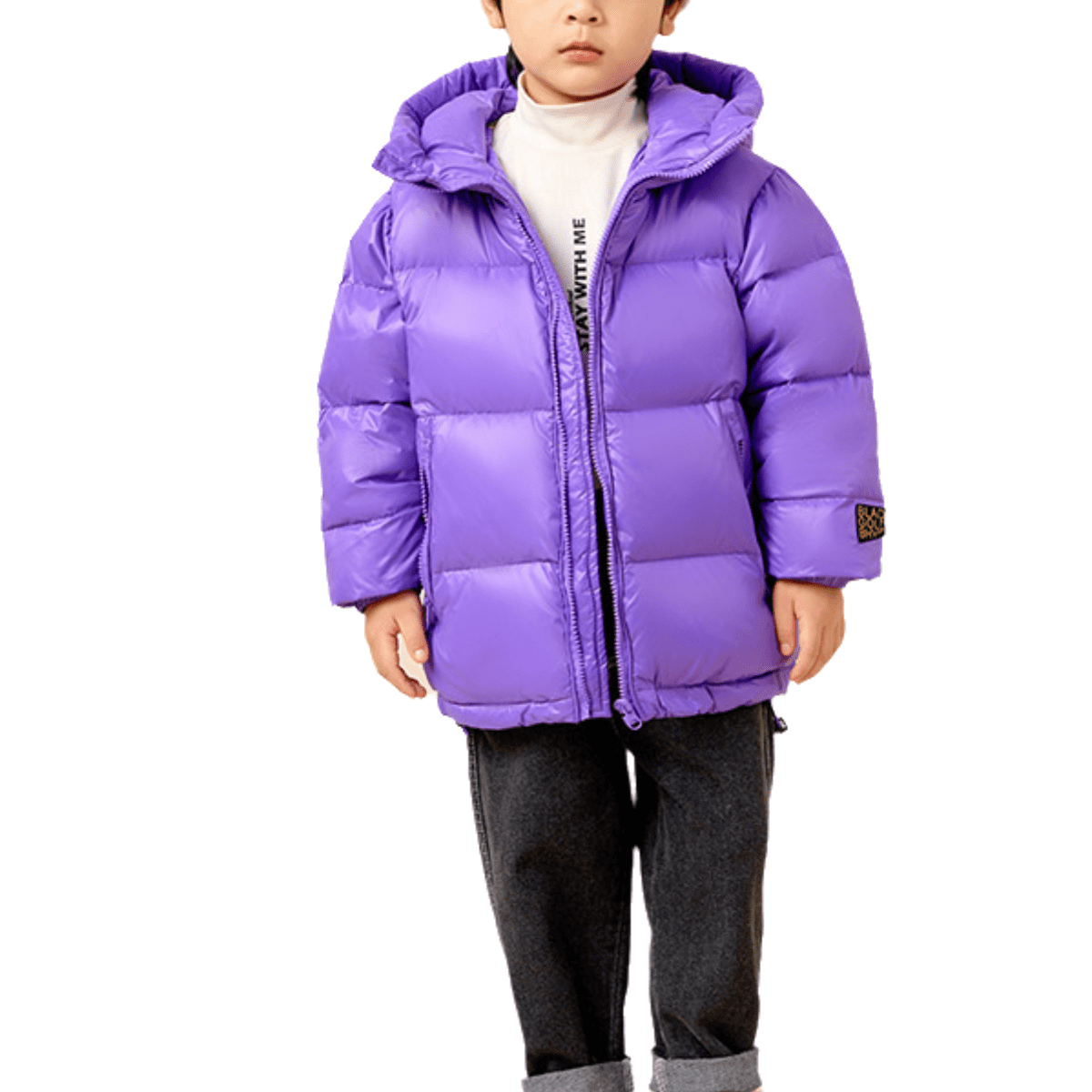 Eternatastic Kids Boy Girl Hooded Down Jacket Winter Weather Resistant ...