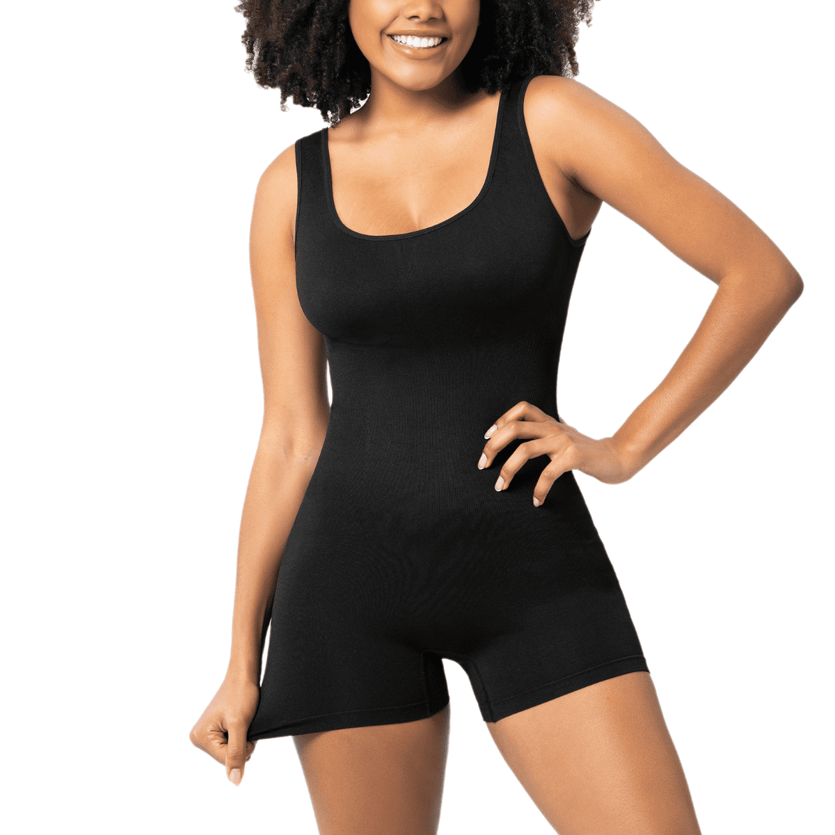 Eternatastic Womens Shapewear Jumpsuits Square Neck Rompers Shorts ...