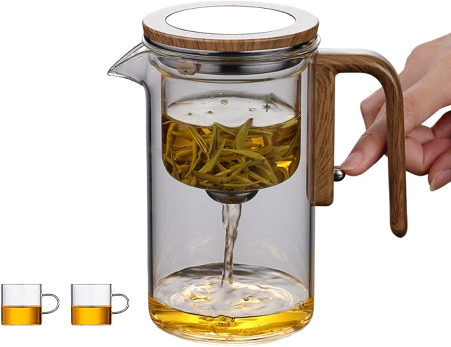 Eternititea Magic Pot, Eternity Tea, Magnetic Glass Pot with Strainer ...