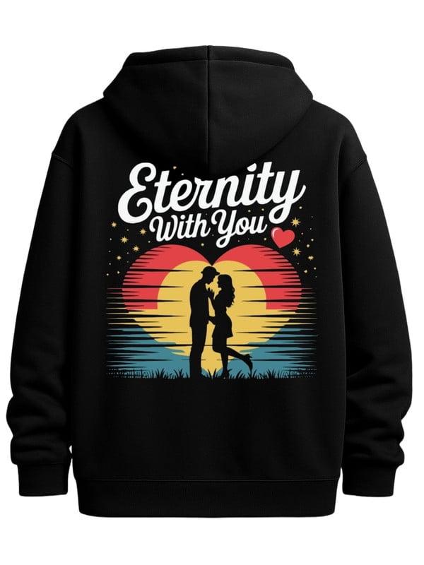 Eternity Love sweatshirt men's hoodies black Daily and Weekend Wear ...