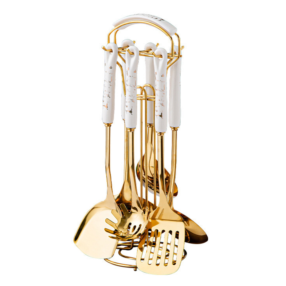 Ludlz 1/2PCS Slotted Spoon and Soup Ladle Set Stainless Steel ...