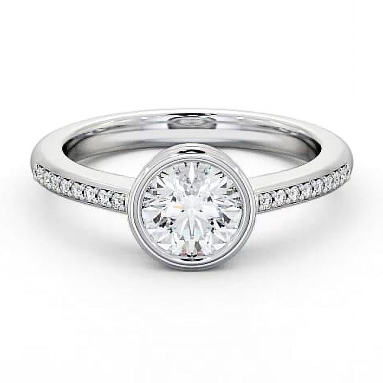 Ethan Jewel 14K Gold Plated Wedding Anniversary Ring - 2 Ct Round Cut ...