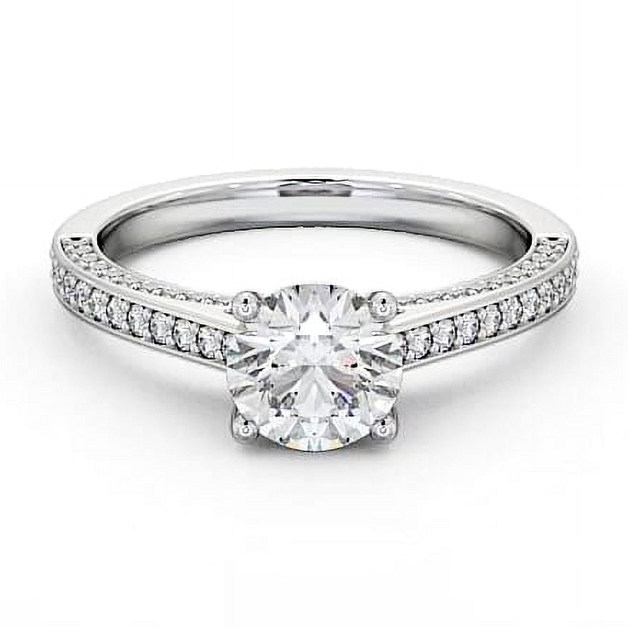 Ethan Jewel 14K White Gold Plated Anniversary Rings - Round Cut 1.8 Ct ...