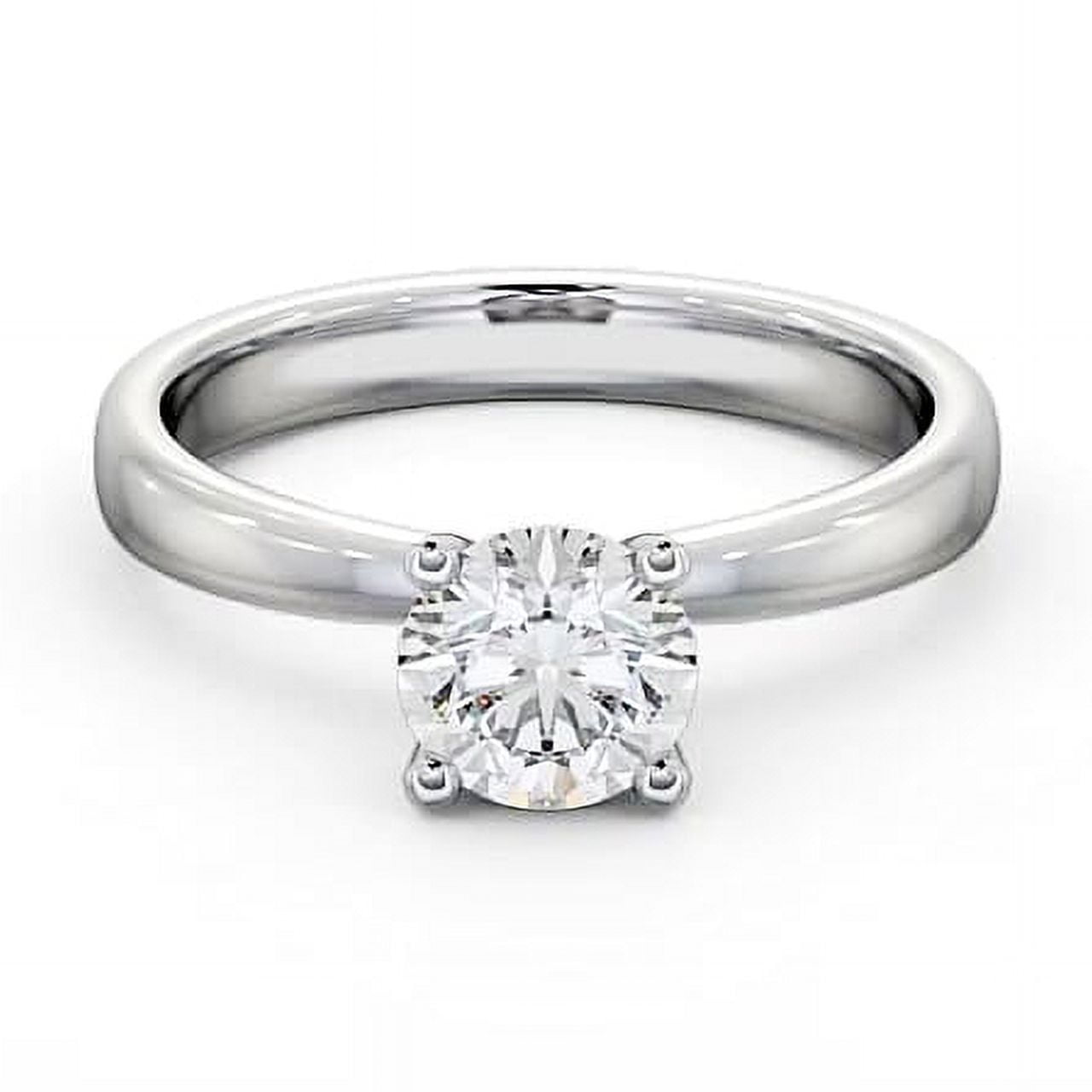 Ethan Jewel 14K White Gold Plated Engagement Rings - Brilliant 1.9 Ct ...