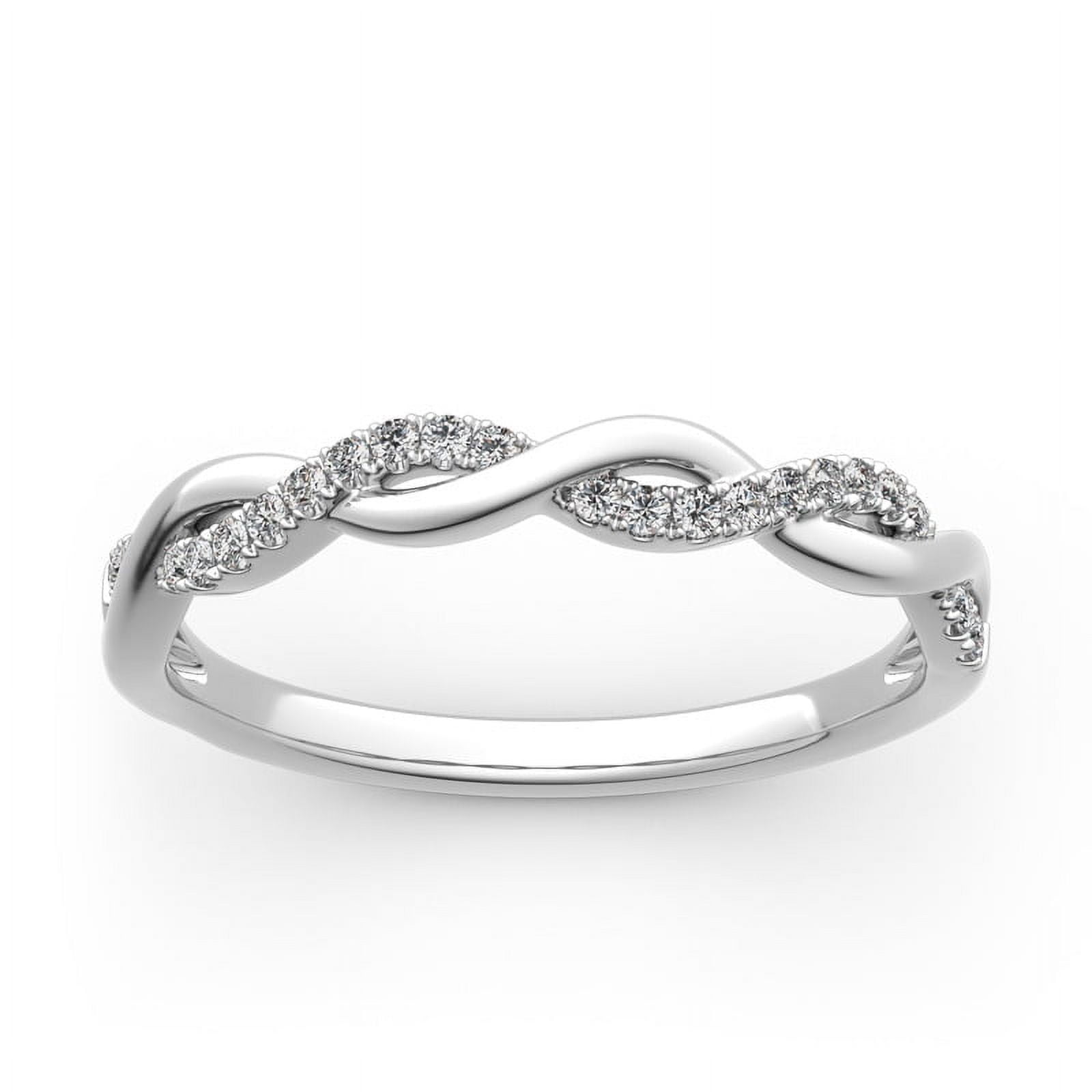Ethan Jewel 14K White Gold Plated Ring - 1 Ct Round Cut Moissanite Ring ...