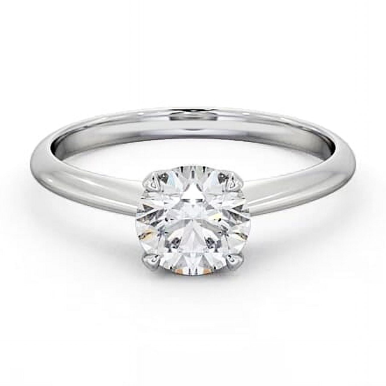 Ethan Jewel 14K White Gold Plated Solitaire Ring - 2 Ct Round Brilliant ...