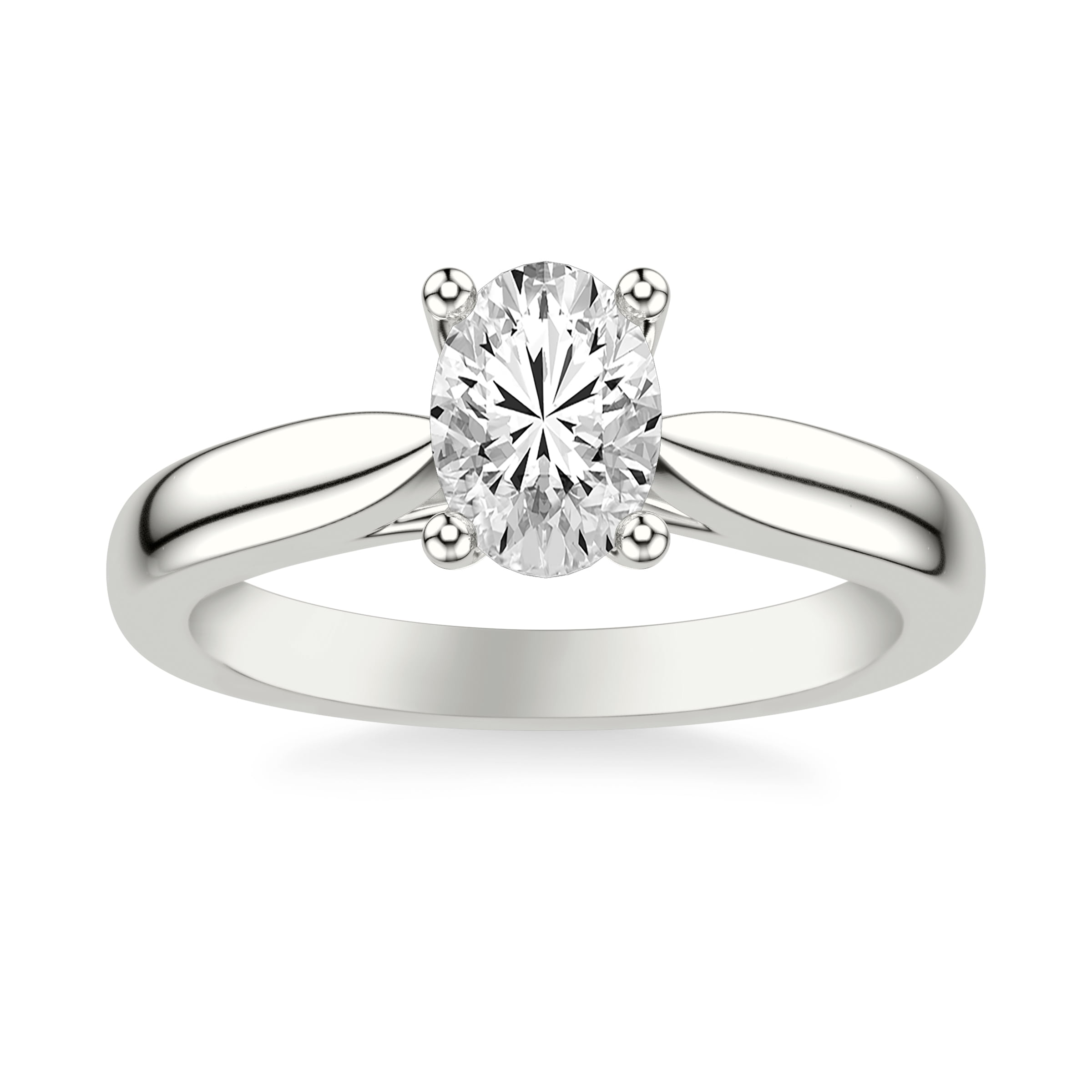 Ethan Jewel 2.3 Ct Oval Cut Lab Created Diamond Engagement Ring - 14K ...