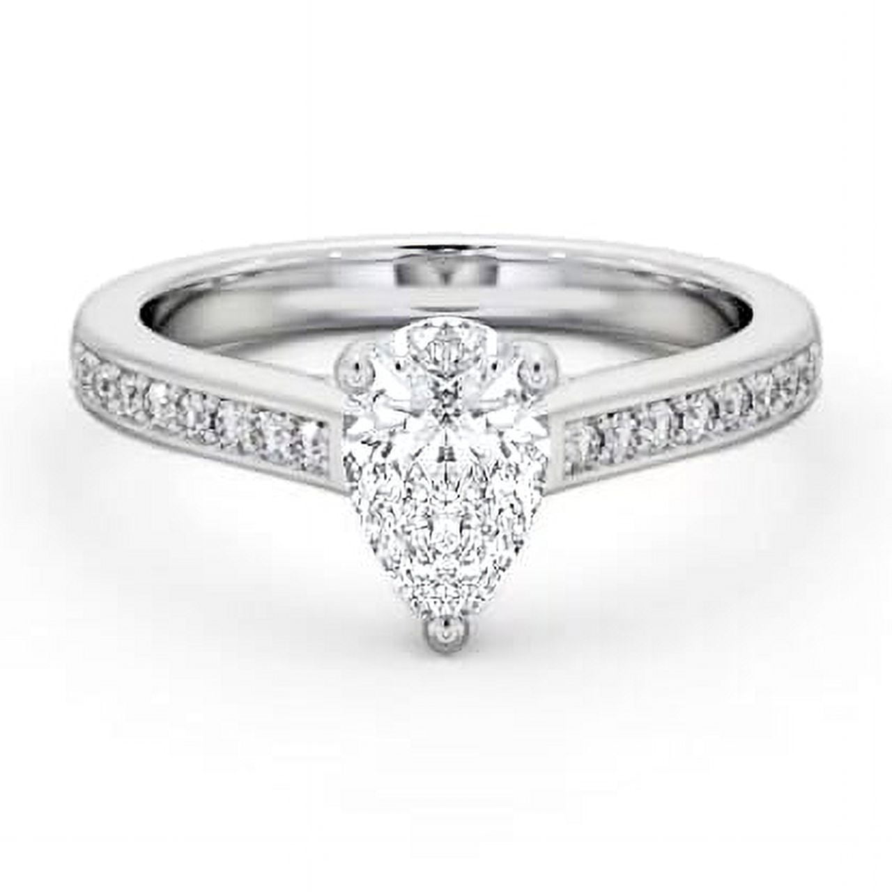 Ethan Jewel Anniversary 14K White Gold Plated Rings for Gifts - 1.6 Ct ...