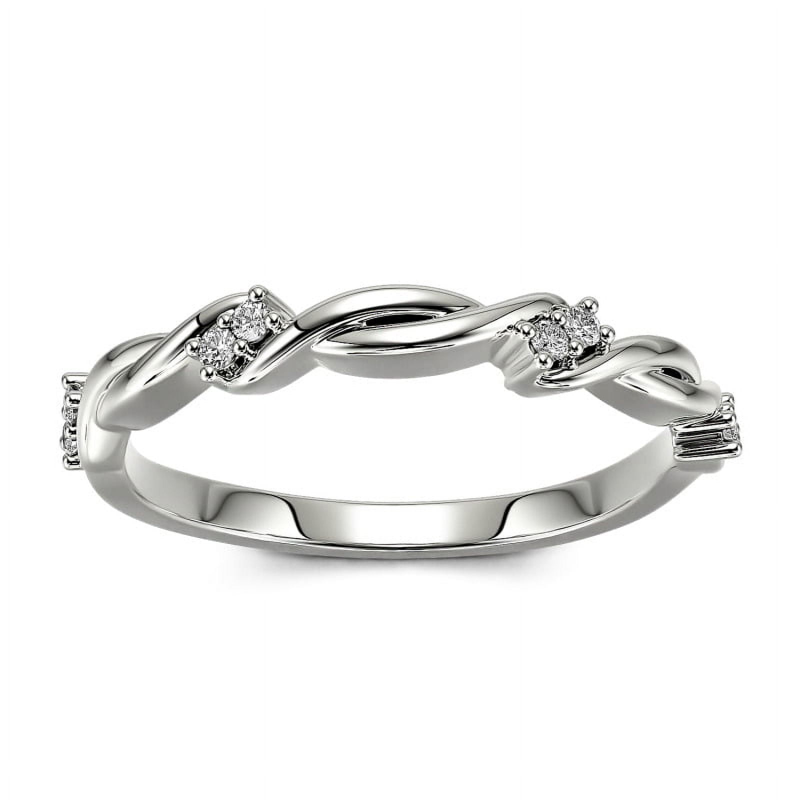 Ethan Jewel Brilliant 1 Ct Round Cut Moissanite Ring - 14K White Gold ...