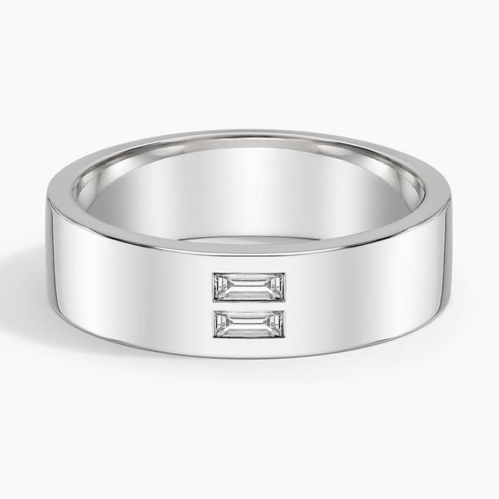 Ethan Jewel Emerald Cut 1.4 Ct Lab Grown Diamond Ring - 14k White Gold ...
