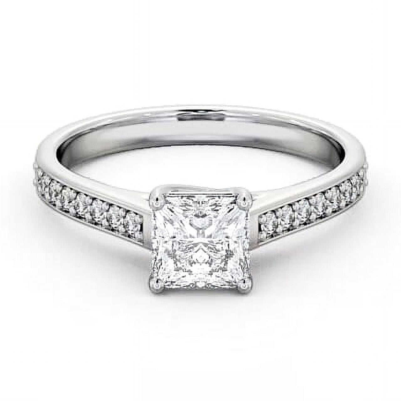 Ethan Jewel Princess Cut Excellent 1.8 Ct Moissanite Ring For Women's ...