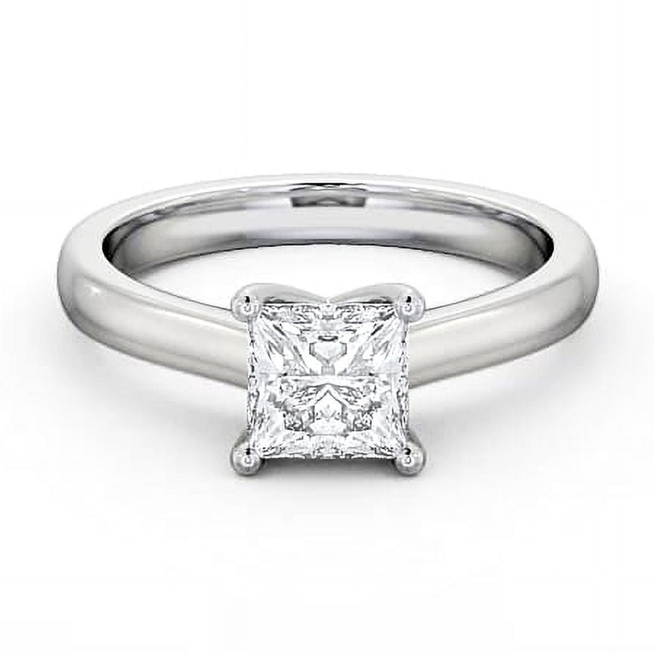 Ethan Jewel Princess Cut Excellent 1.9 Ct Moissanite Engagement Ring ...