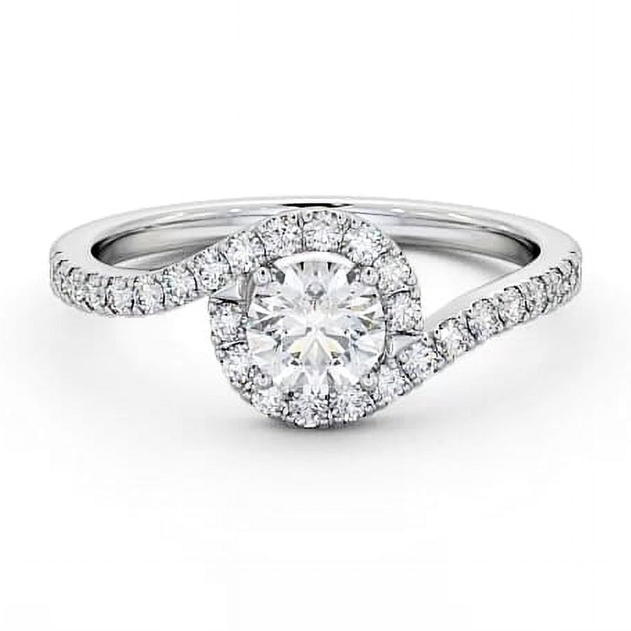 Ethan Jewel Round Cut 2.4 Ct Moissanite Anniversary Ring - 14K Gold ...