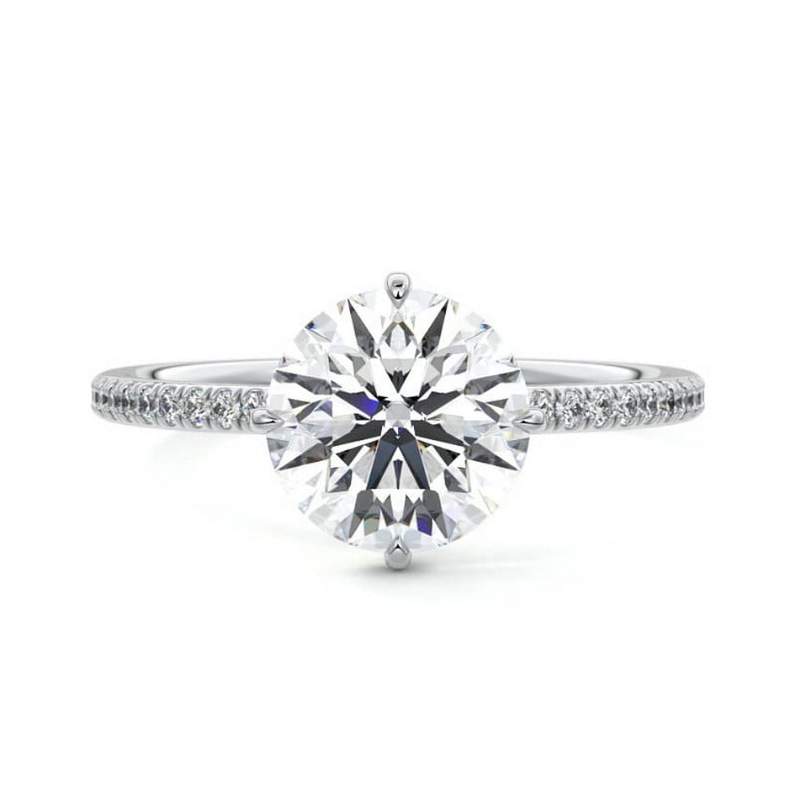 Ethan Jewelry Round Brilliant Cut 1.76 Ct Diamond Engagement Ring for ...