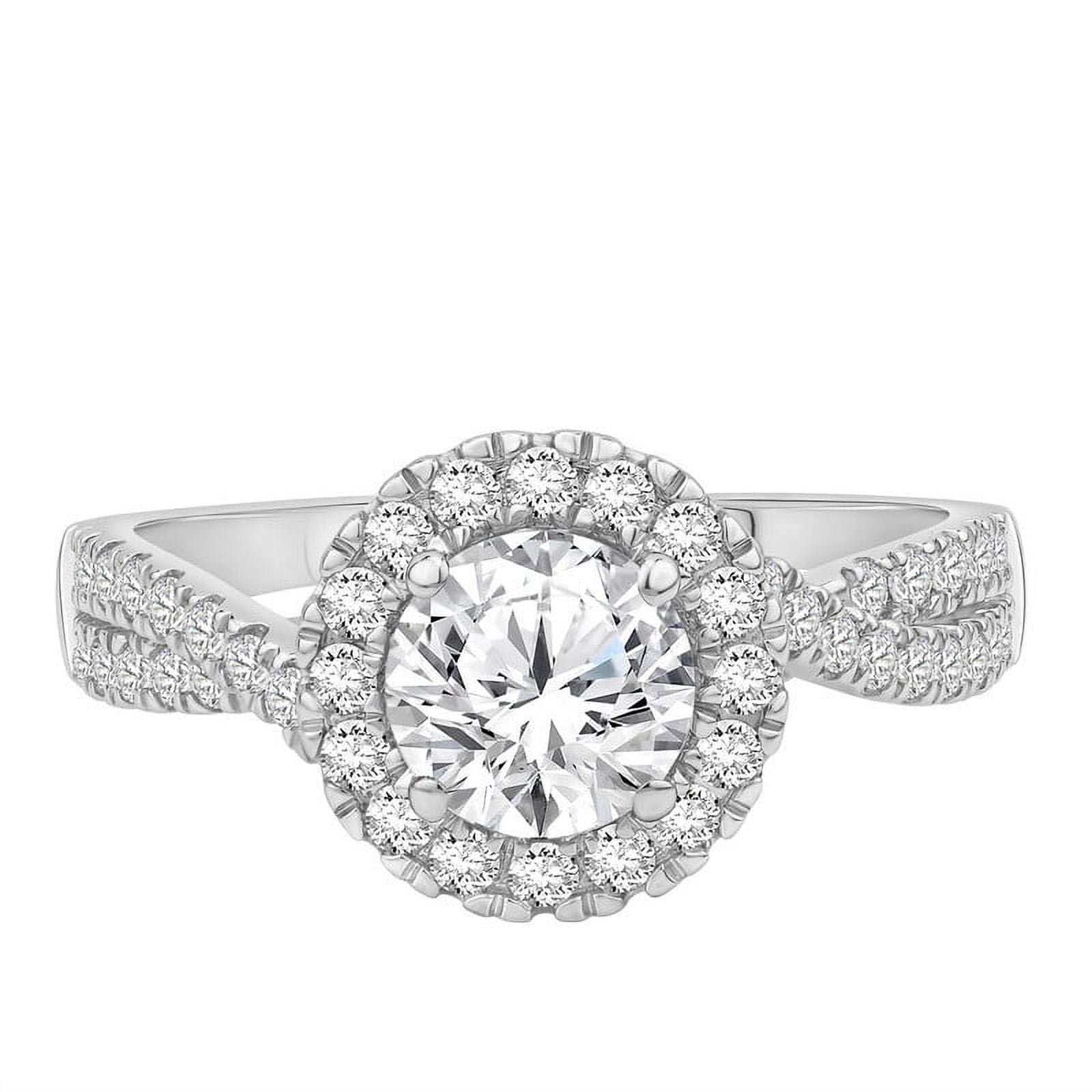 Ethan Jewelry Round Cut Brilliant 1.87 Ct Diamond Ring For Women's ...