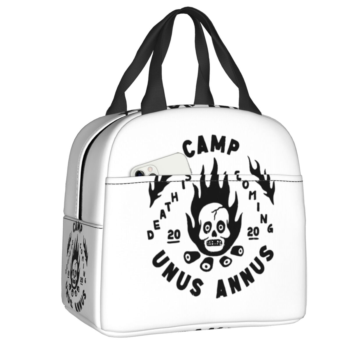 Ethan Markiplier Mark Black And White Split Lunch Bag Cooler Thermal ...