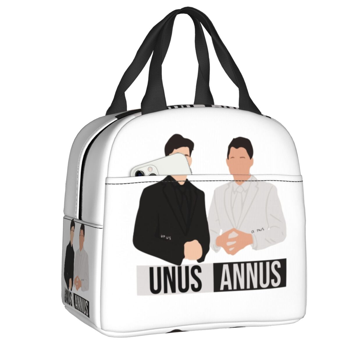 Ethan Markiplier Mark Black And White Split Lunch Bag Cooler Thermal ...