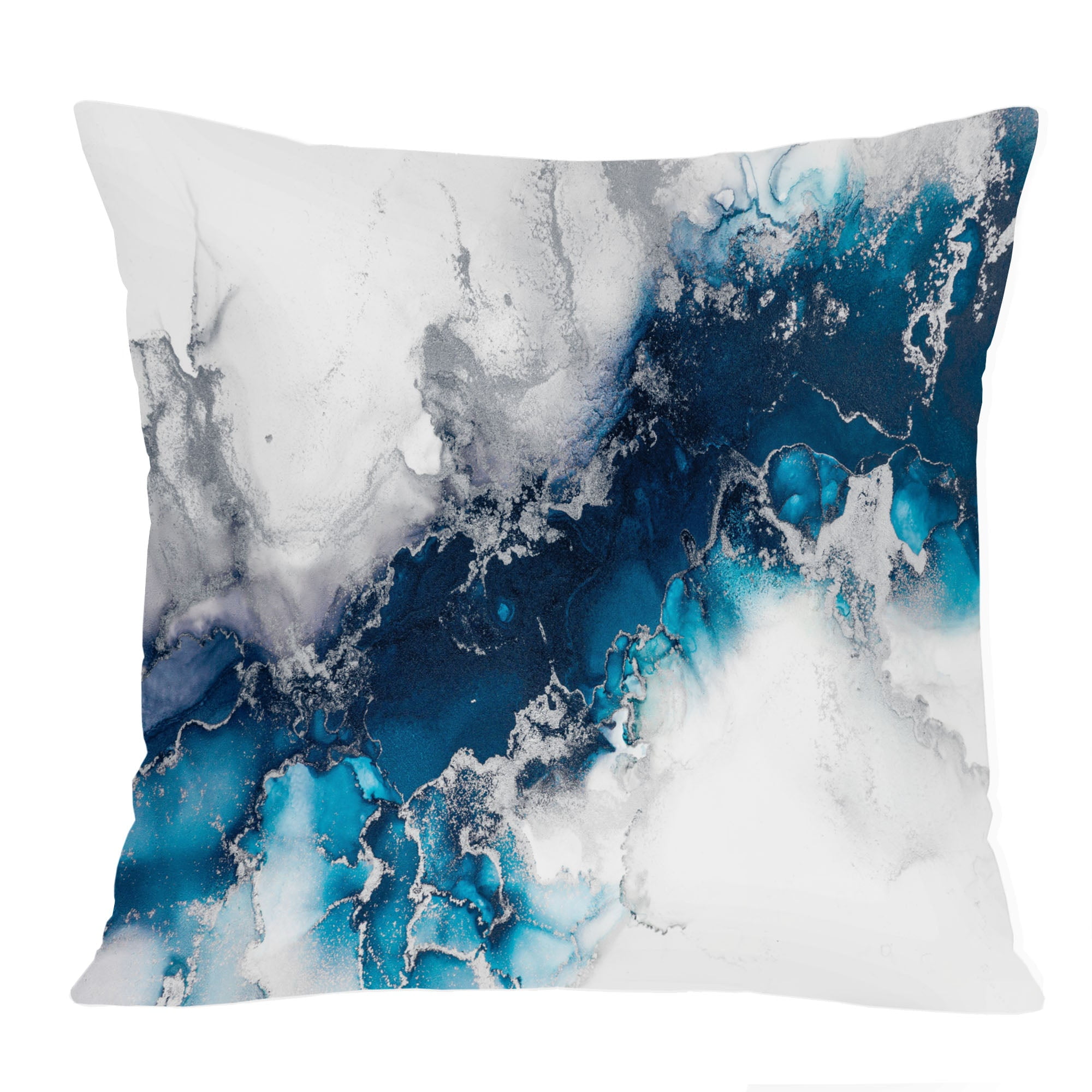 Ethan Taylor Abstract Throw Pillow Soft Cushion Cover 'Crystal Geode ...