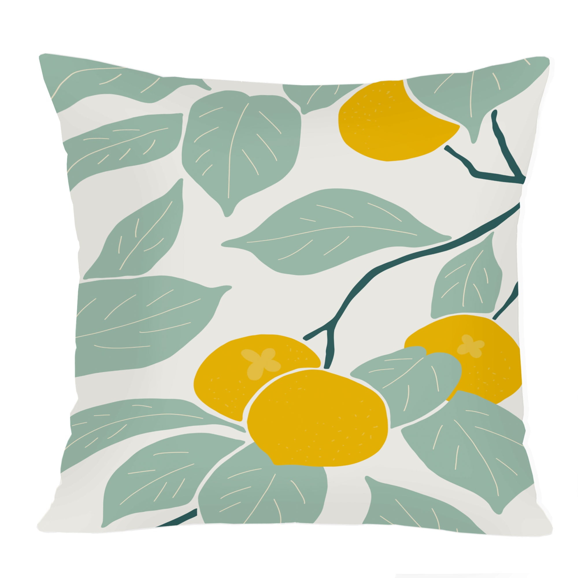 Ethan Taylor Food and Kitchen Throw Pillow Soft Cushion Cover 'Lemon ...