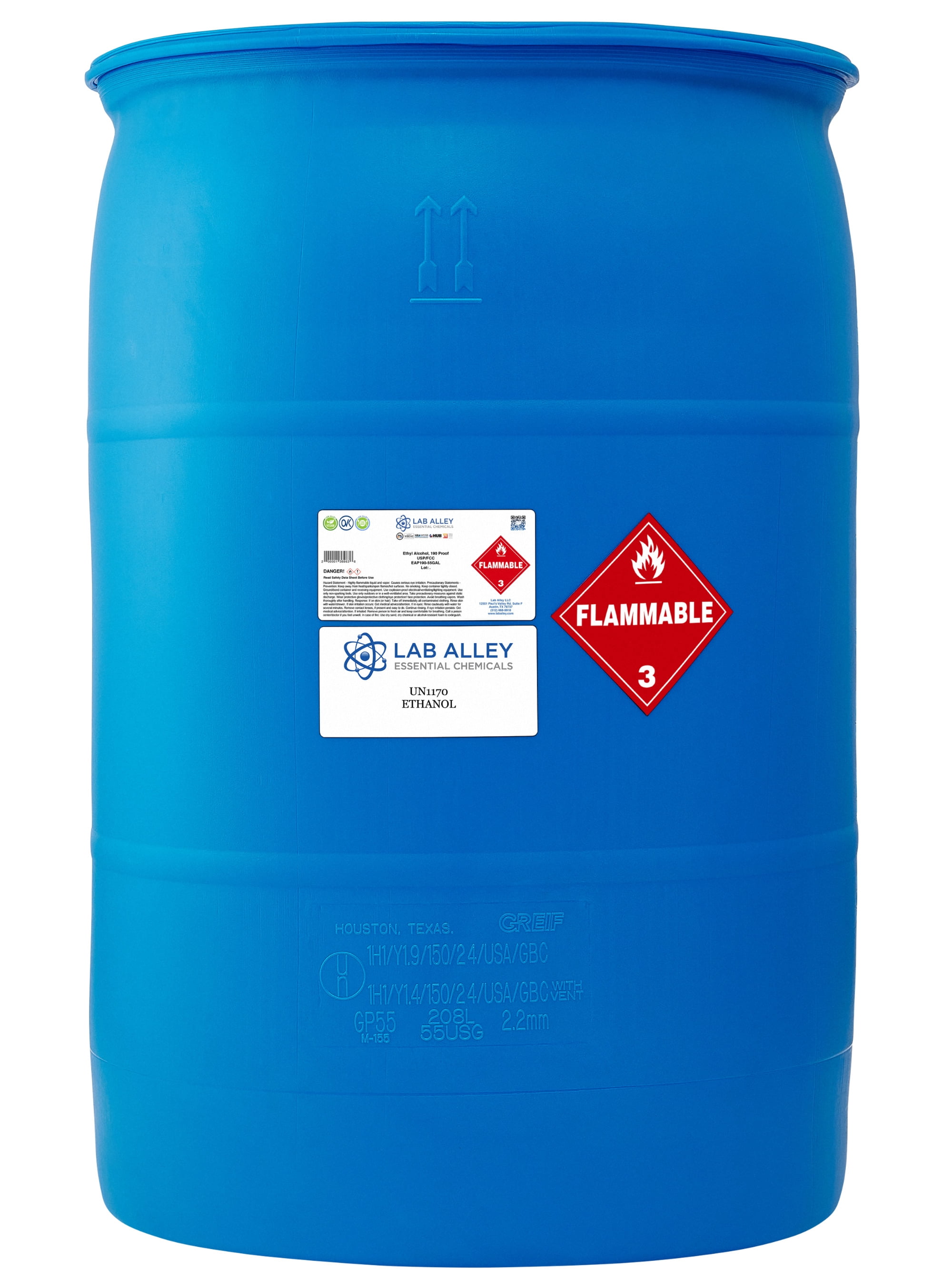 Ethanol 190 Proof (95%) Non-Denatured Alcohol, ACS/USP/FCC Food Grade ...