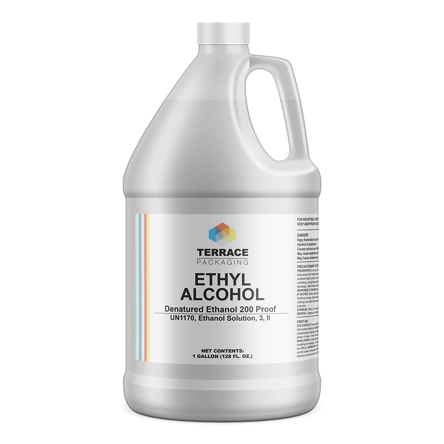 Ethanol Alcohol 95%-Denatured Ethyl Alcohol-4 Gallon-High Purity-Multi-Use for Lab Use, Bio ...