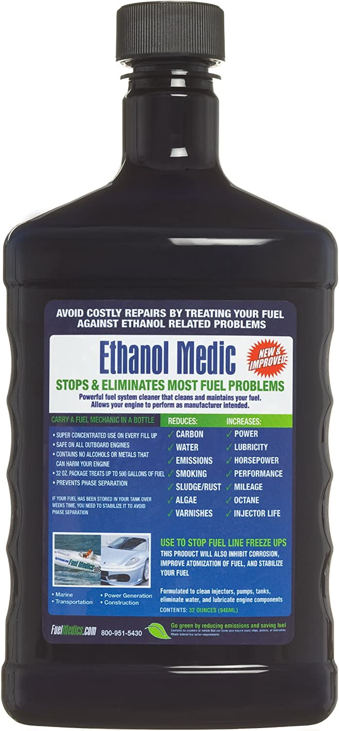 Ethanol Medic Fuel Treatment and Stabilizer for Gasoline Engines, 32 ...