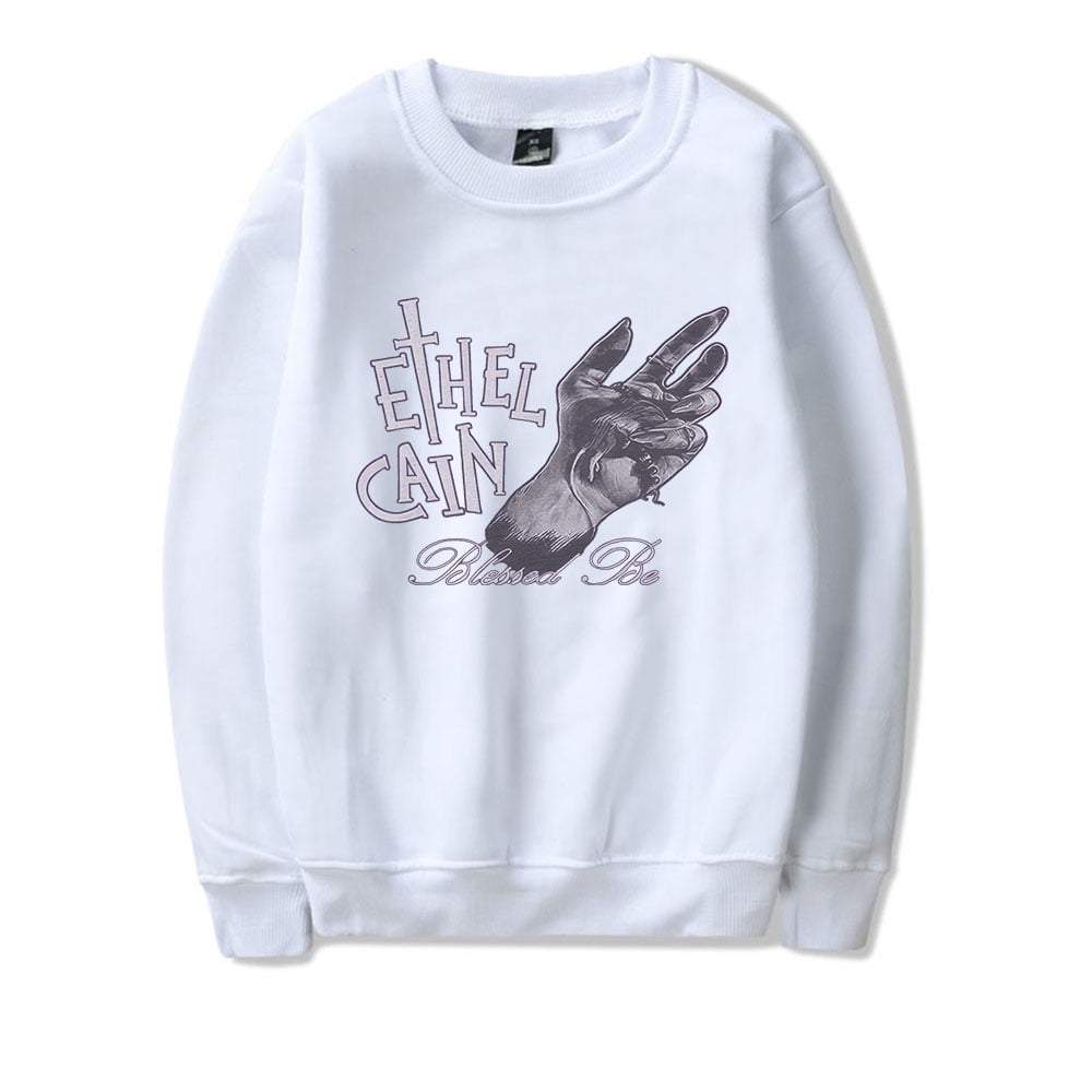Ethel Cain Merch Blessed Hand Crewneck Sweatshirts Cosplay Women Men ...