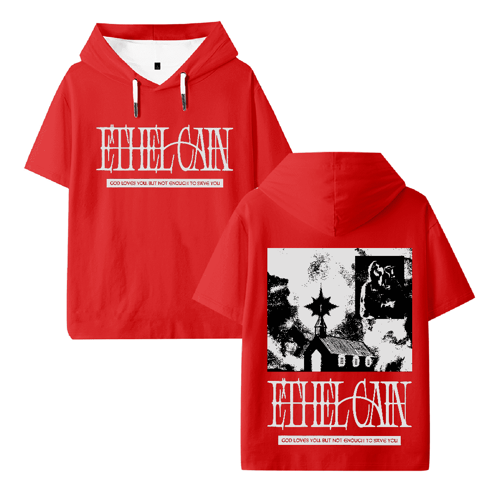 Ethel Cain Merch Hooded T-Shirt Casual Short Sleeve Streetwear ...