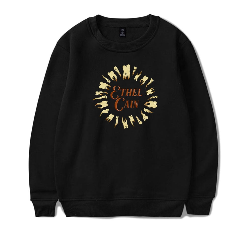 Ethel Cain Merch Teeth Wreath Crewneck Sweatshirts Cosplay Women Men ...