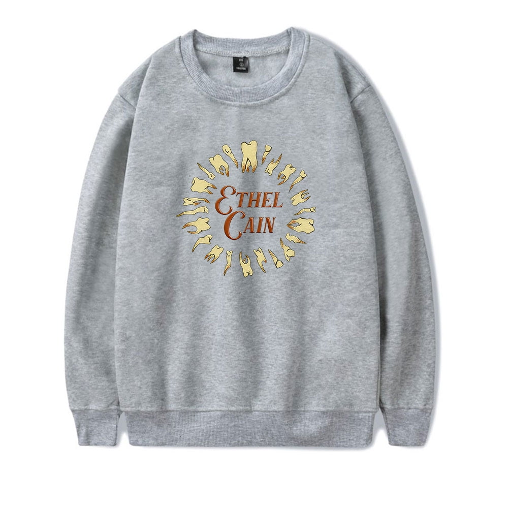 Ethel Cain Merch Teeth Wreath Crewneck Sweatshirts Cosplay Women Men ...