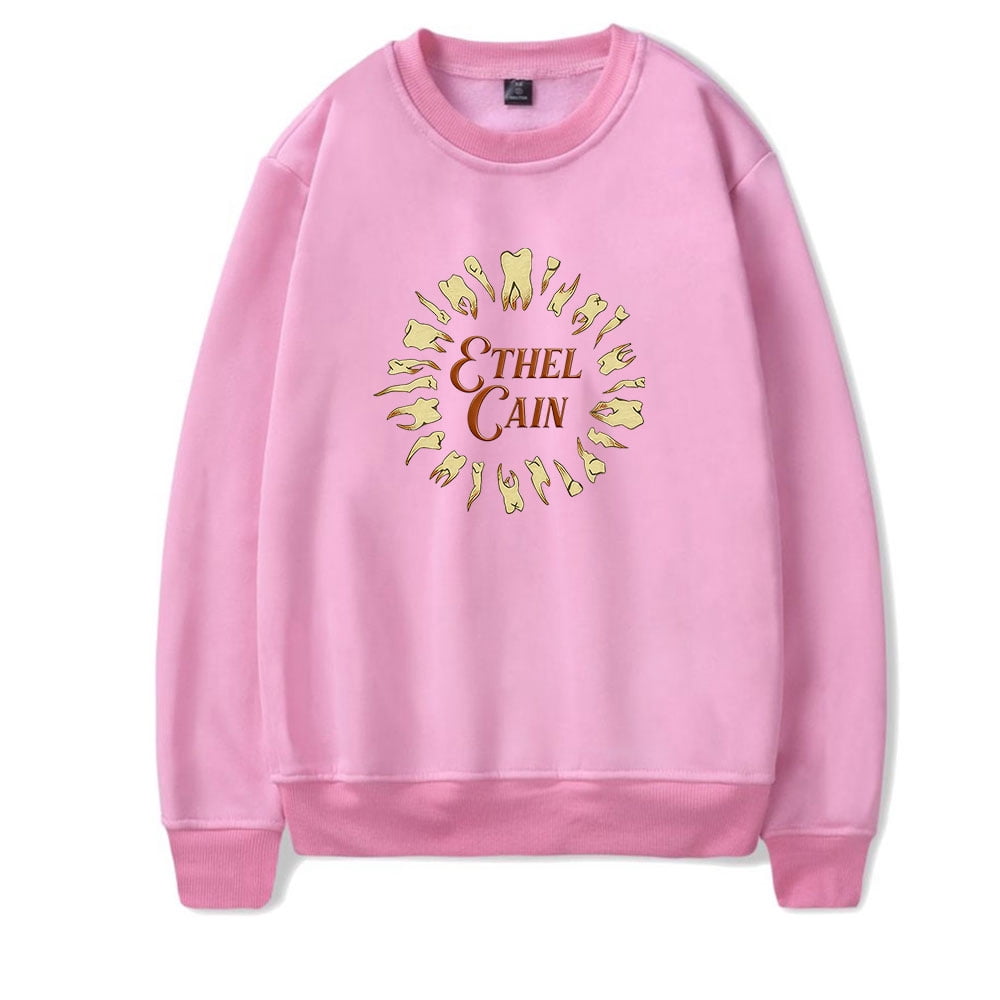Ethel Cain Merch Teeth Wreath Crewneck Sweatshirts Cosplay Women Men ...