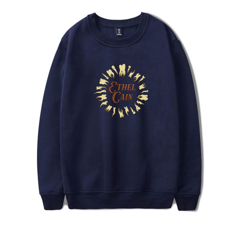Ethel Cain Merch Teeth Wreath Crewneck Sweatshirts Cosplay Women Men ...