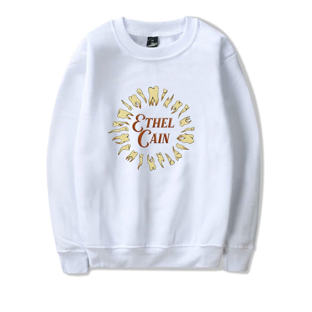 Ethel Cain Merch Teeth Wreath Crewneck Sweatshirts Cosplay Women Men ...