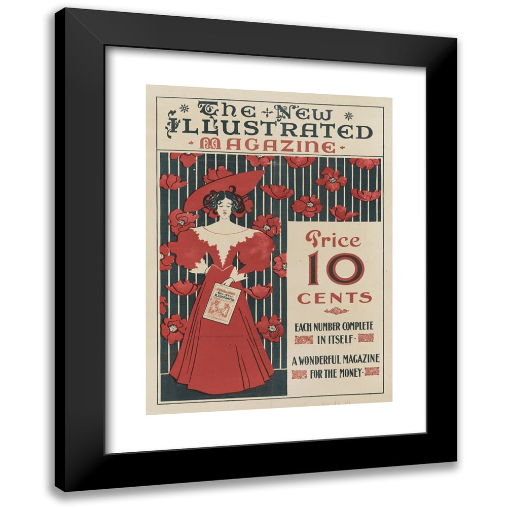 Ethel Reed 11x14 Black Modern Framed Museum Art Print Titled - The New Illustrated Magazine ...