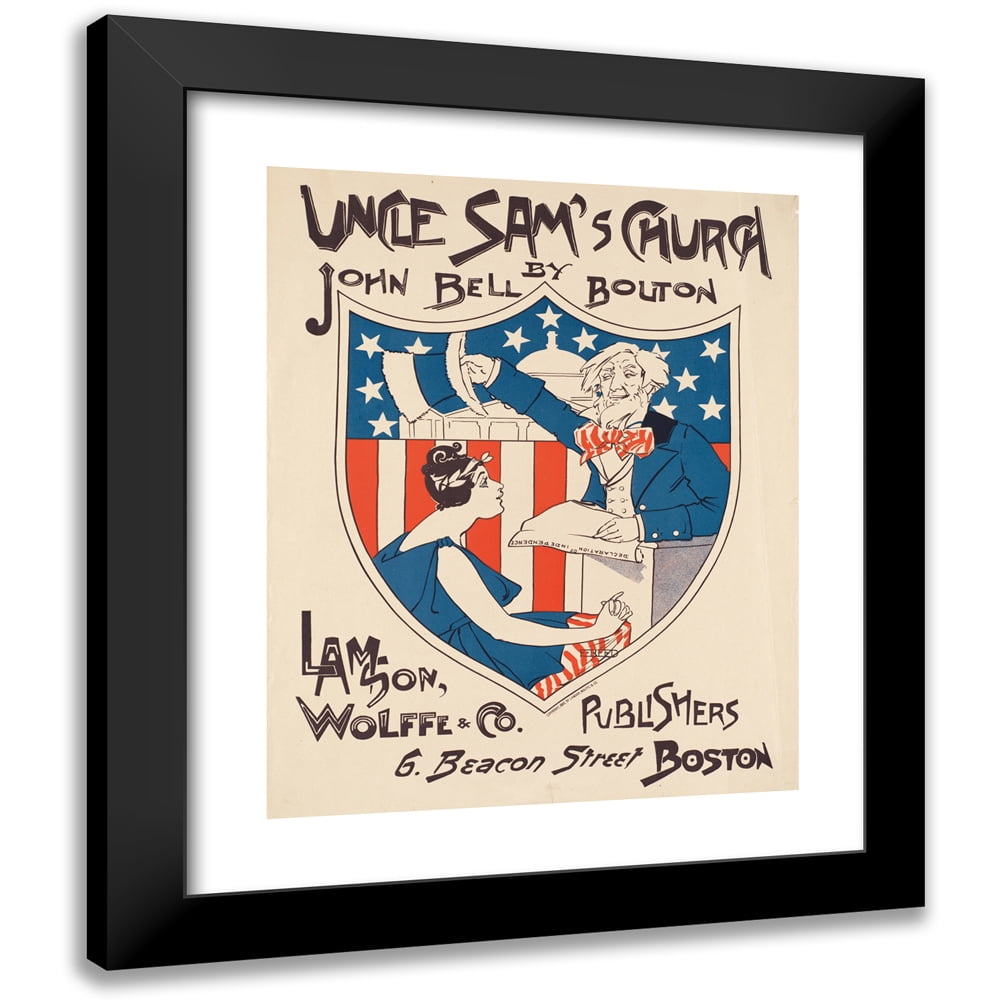 Ethel Reed 12x14 Black Modern Framed Museum Art Print Titled - Uncle ...