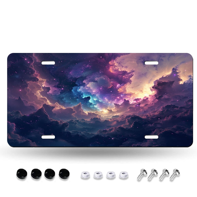 Ethereal Clouds of Gas and Stars in The Cosmos License Plate Frame ...