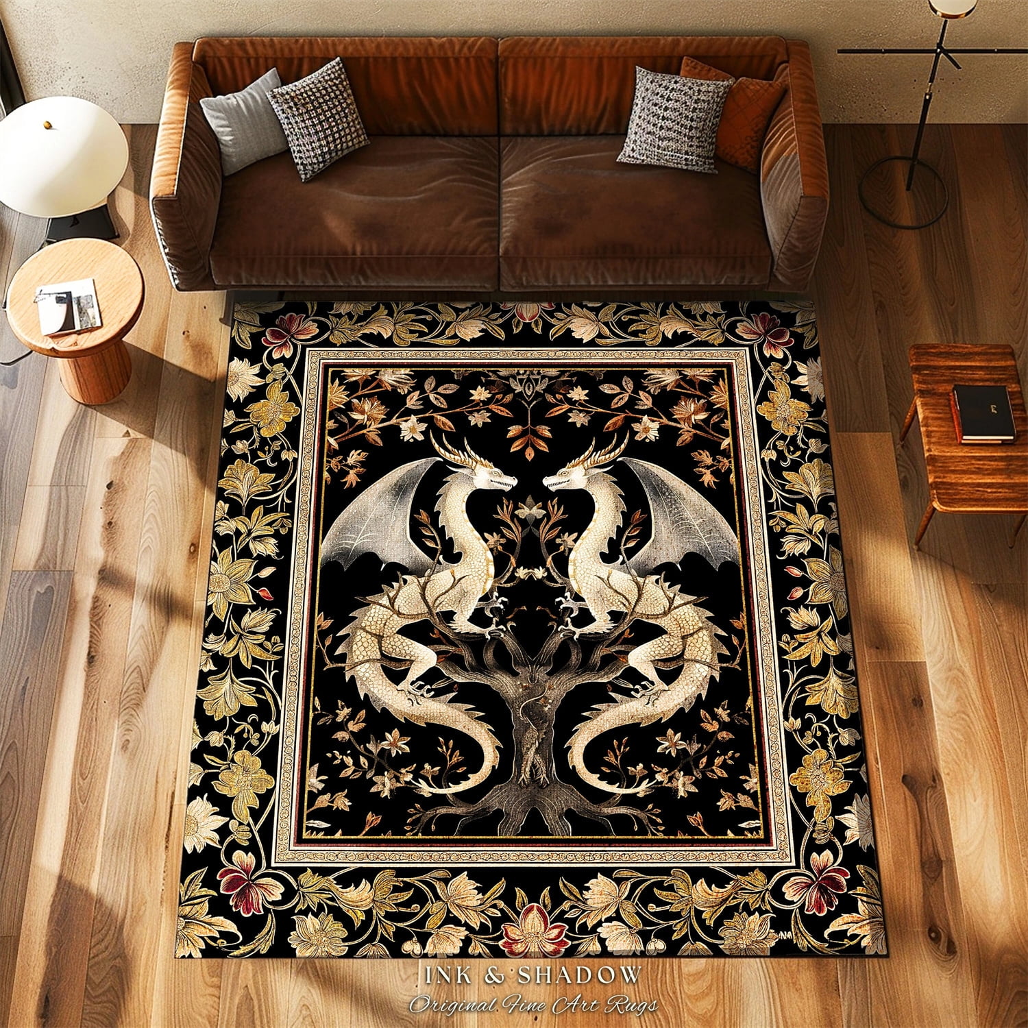 Ethereal Dragon Lover Rug Inspired Cottagecore Aesthetic Fairycore ...