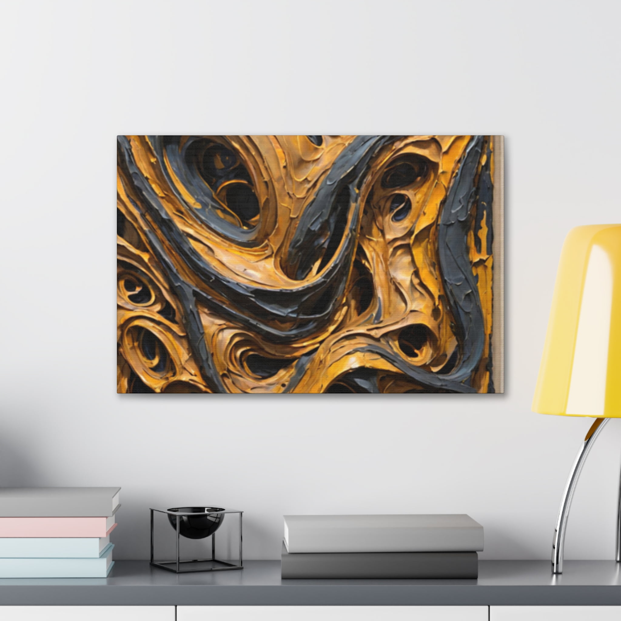 Ethereal Embrace Abstract Expressionism Canvas Wall Art Designed by Artist - Walmart.com