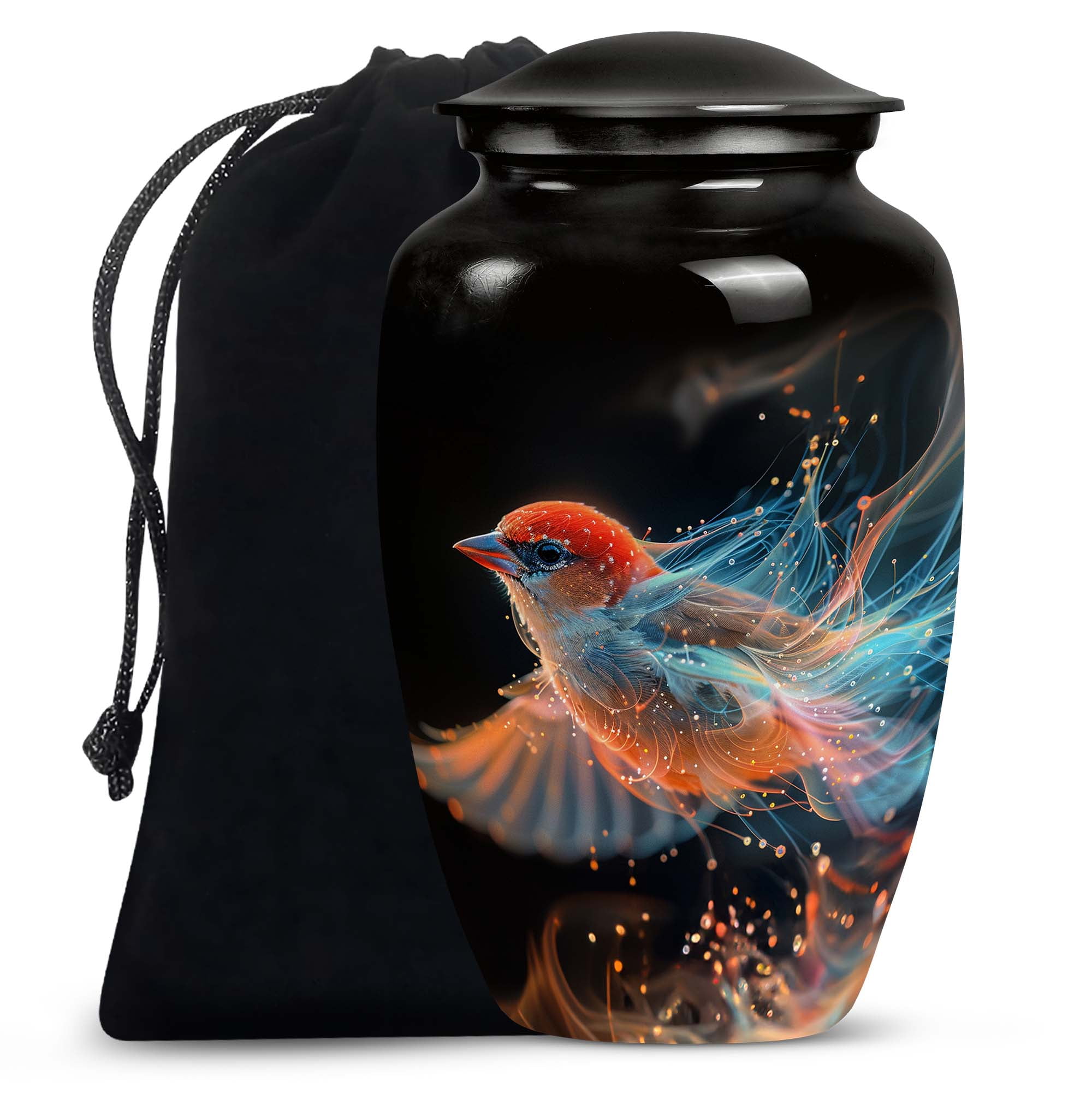 Ethereal Flame Songbird Cremation Urn For Adults - Decorative Urns For ...