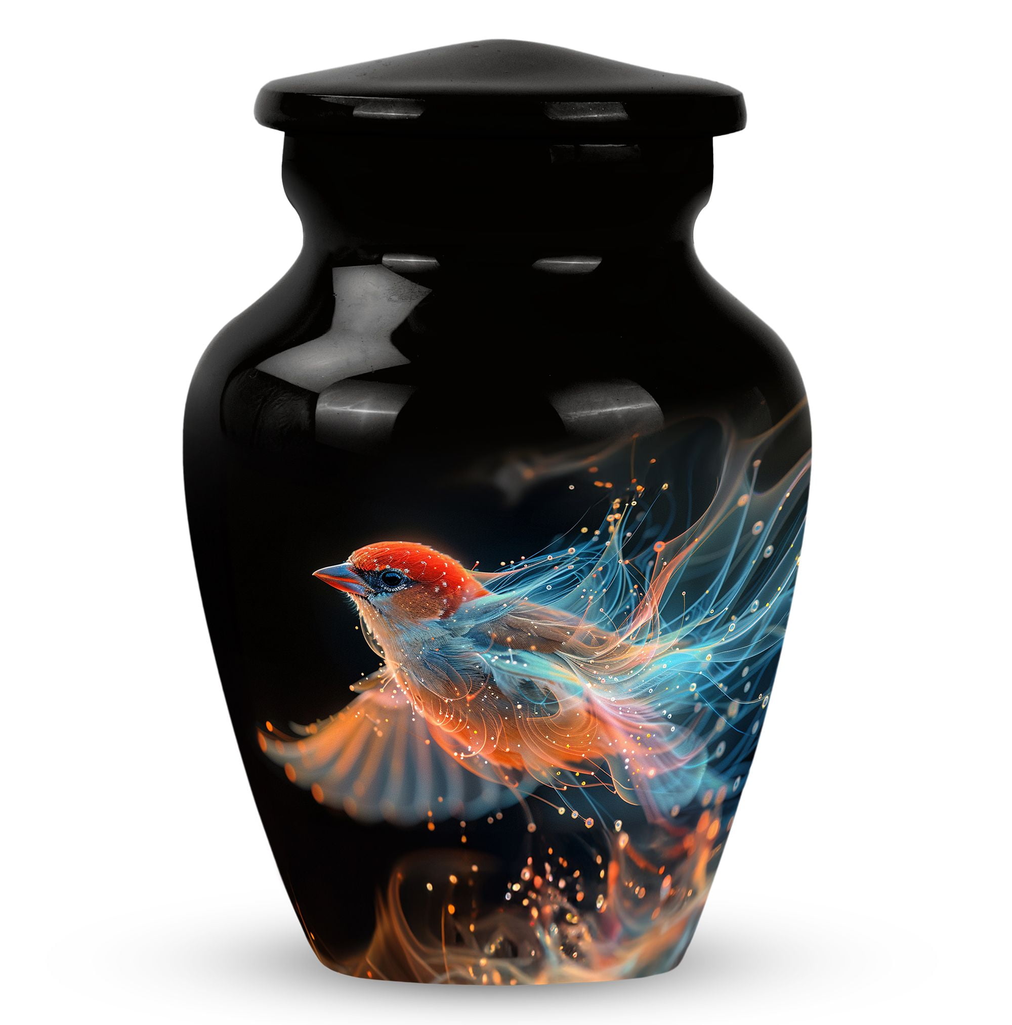 Ethereal Flame Songbird Cremation Urn Human Ashes - Small Cremation ...