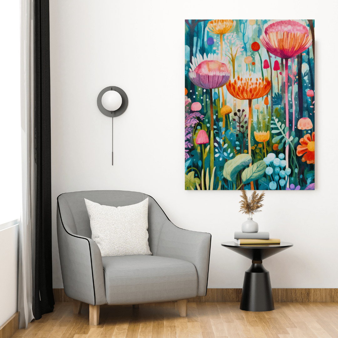 Ethereal Garden Delights - Enchanting Whimsical Gardens Canvas & Poster ...