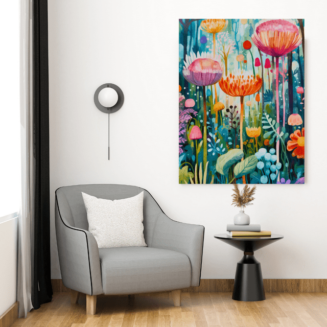 Ethereal Garden Delights - Enchanting Whimsical Gardens Canvas & Poster ...